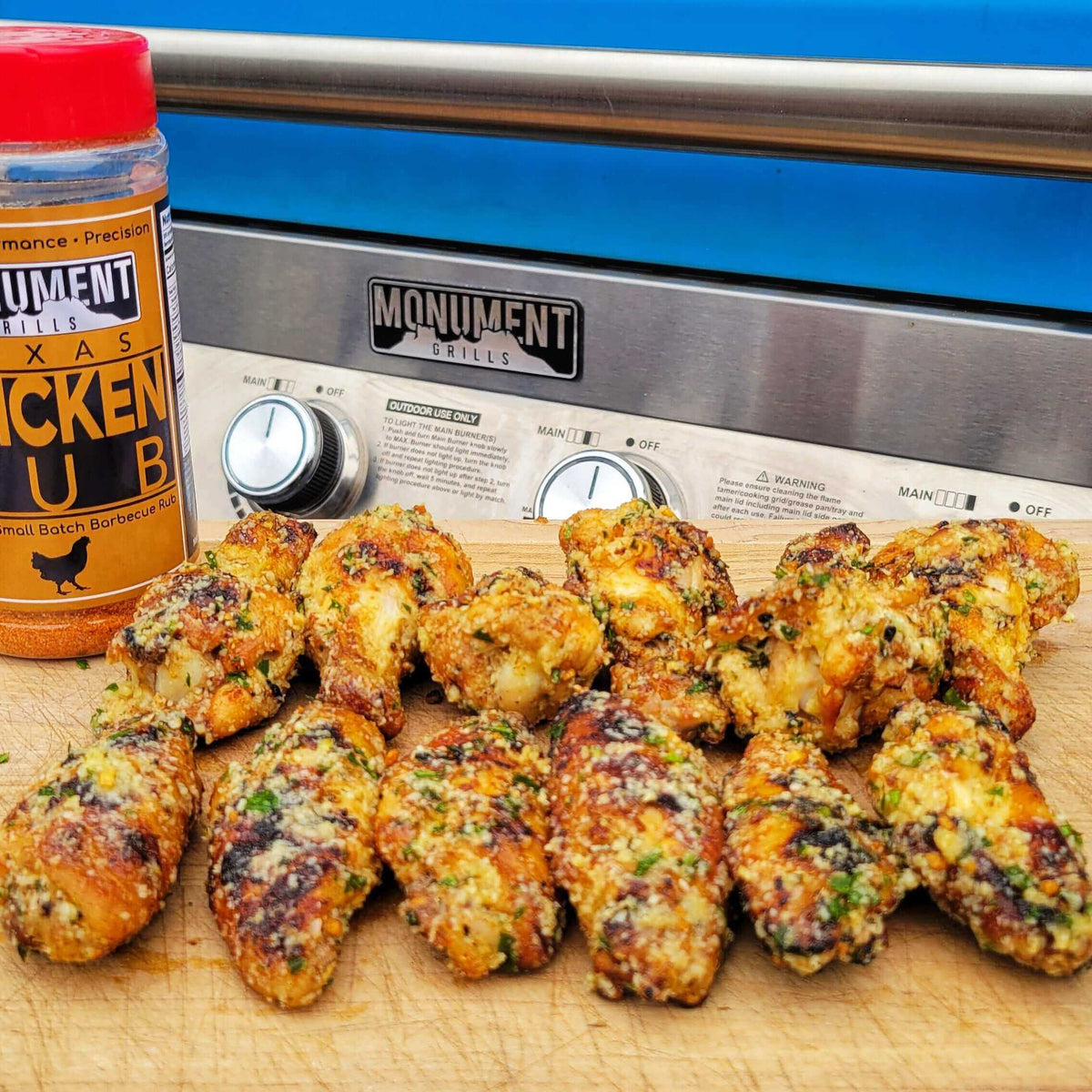 Garlic Parmesan Chicken Wings – Monument Grills