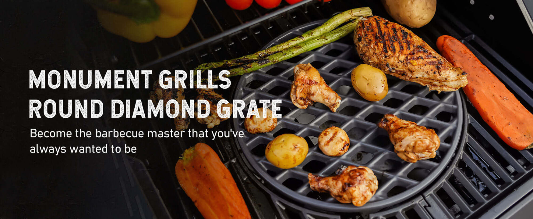 Round Diamond Grid for Gas Grills - Versatile Cooking – Monument Grills