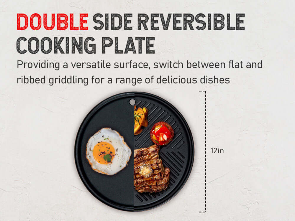 Buy Round Cast Iron Cooking Plate | Monument Grills
