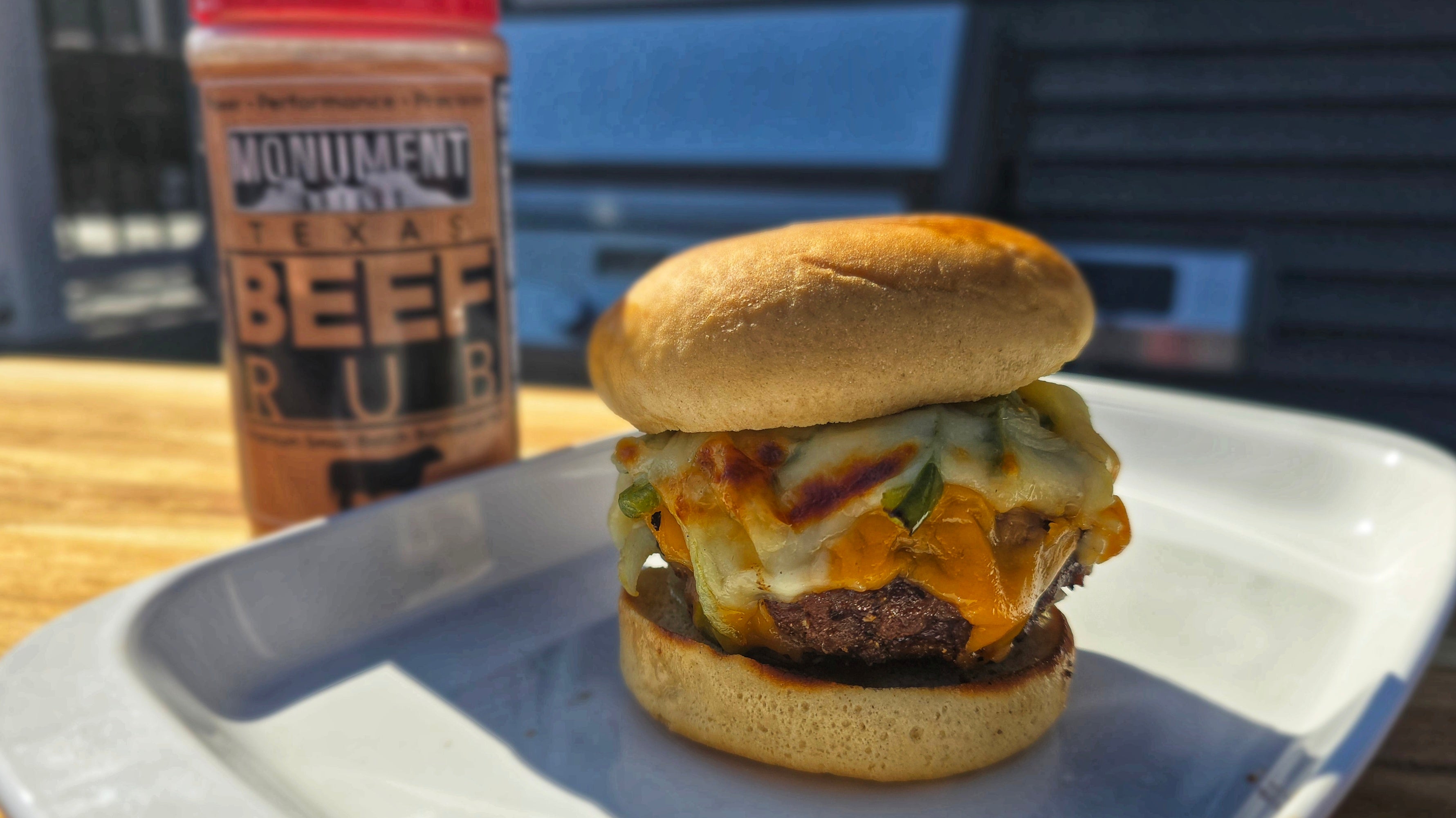 Philly Cheese Burger – Monument Grills