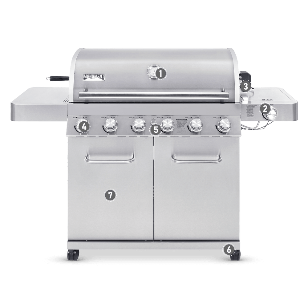 6-Burner Gas Grills – Monument Grills