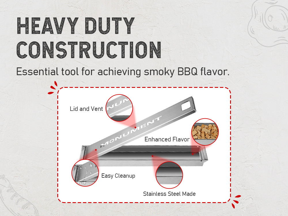 98457 Stainless Steel Smokerbox for Gas Grills – Monument Grills