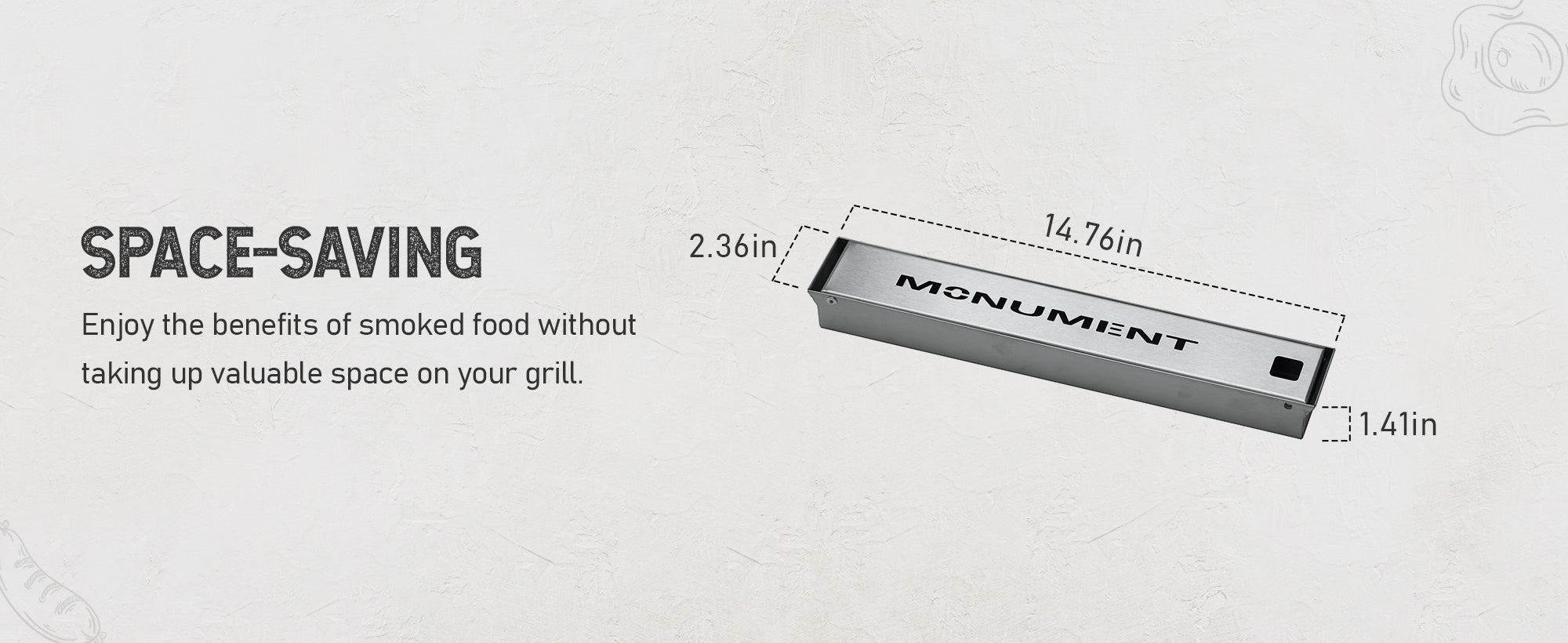 98457 Stainless Steel Smokerbox for Gas Grills – Monument Grills