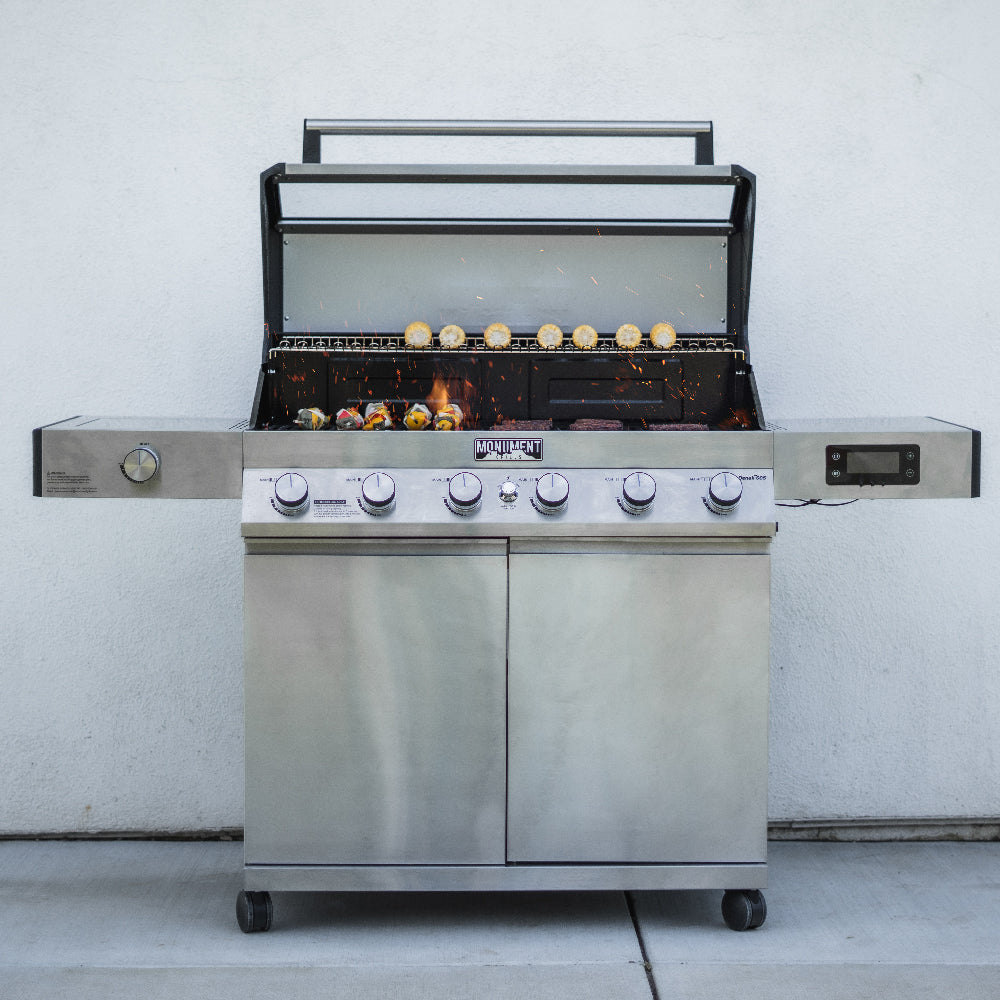 Denali 605 | Stainless Smart Propane/Natural Gas Grill – Monument Grills