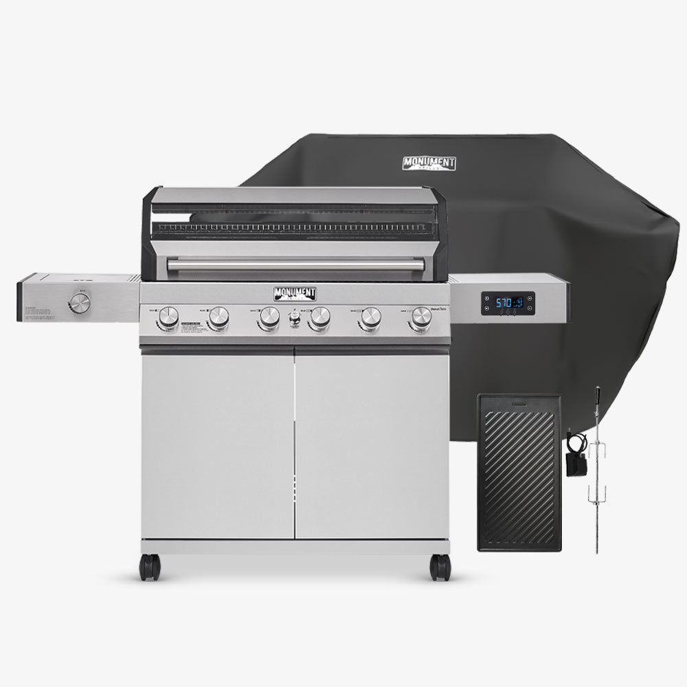 Denali 425 | Black Smart Stainless Gas Grill – Monument Grills