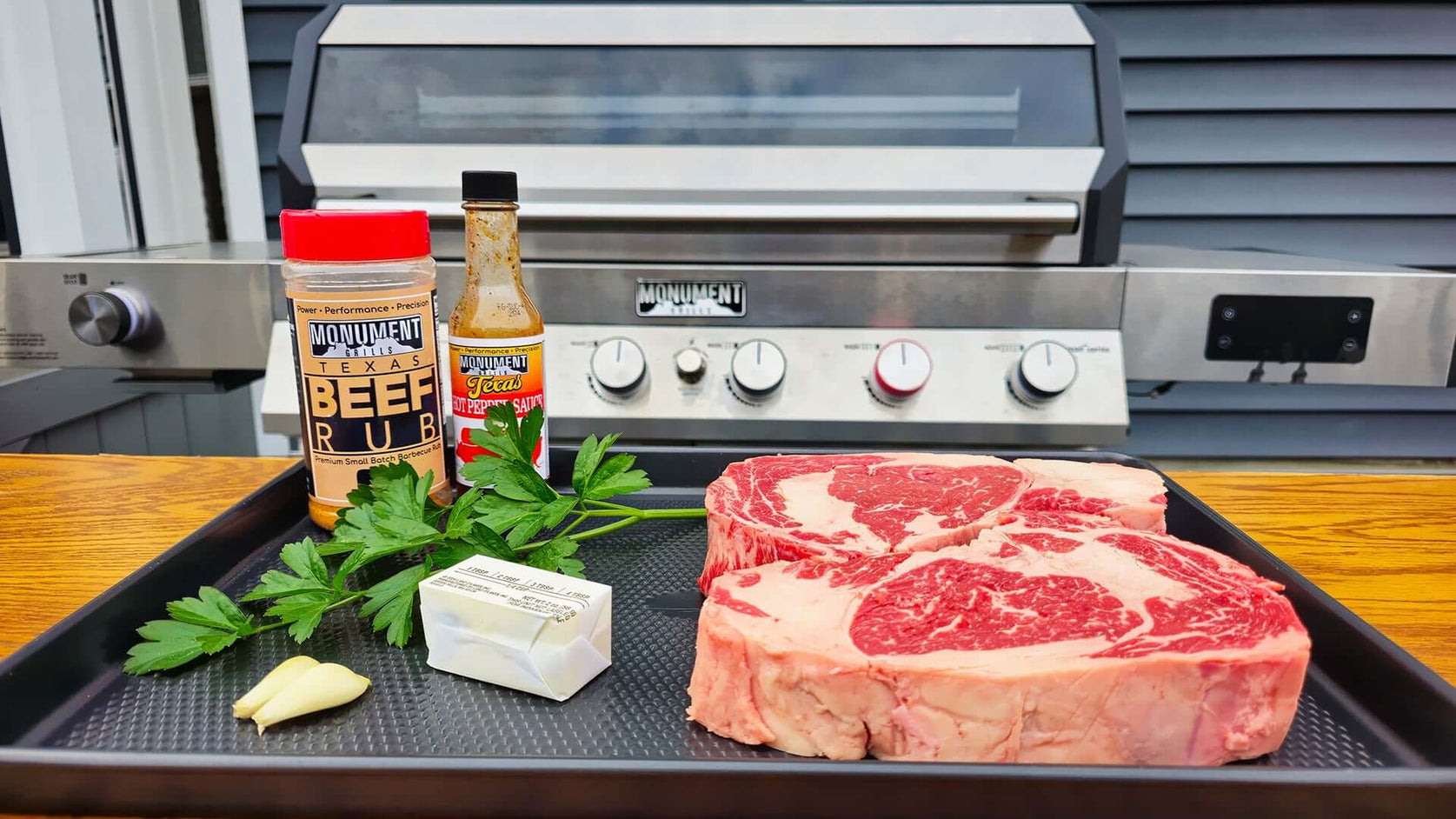 Dinner Delight: Perfect Ribeye Steaks with Hot Butter – Monument Grills