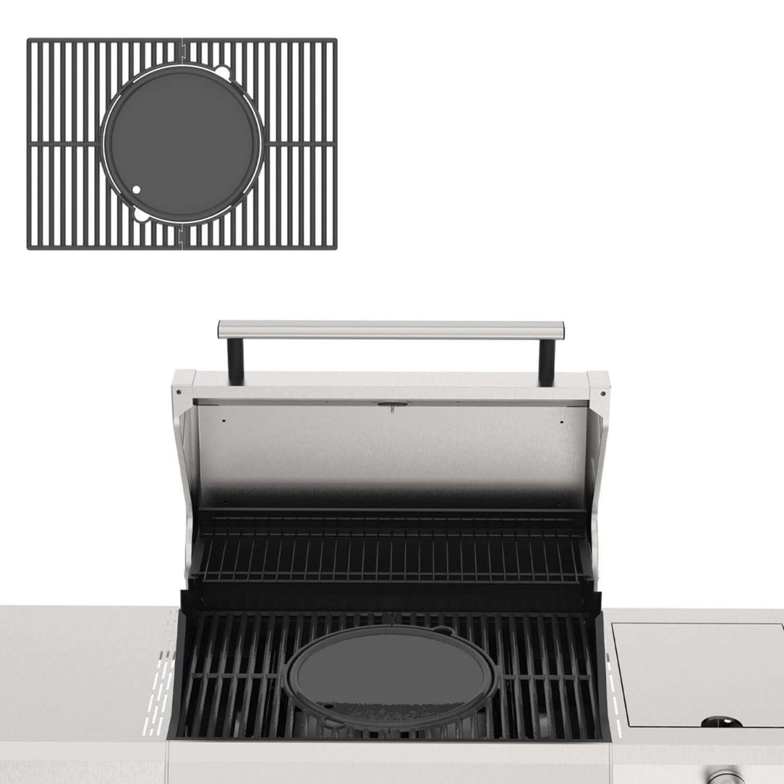 Multifunction Cast Iron Grill Grate for 3-Burner Grill – Monument Grills
